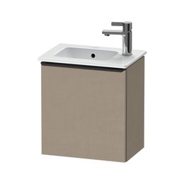 Duravit Waschtischunterschrank D-Neo 41x27,4x44cm, 1 T, An re, schwarz/Leinen (DE4259RBD750000)