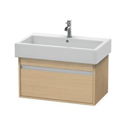 Duravit Waschtischunterschrank Ketho 75x44cm, Ei natur, 1 Auszug, wandh&auml;ngend (KT668703030)