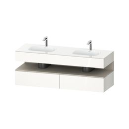 Duravit Einbauwaschtisch-M&ouml;bel-Set Qatego 160x55x60cm, Kon-WTU, B, T matt/wei&szlig; hgl (QA4797083220010)