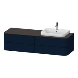 Duravit Waschtischunterschrank o. ES Happy D.2 Plus 40,8x160cm, 4 SchKa., BP r, blau s-matt (HP4973R98980010)