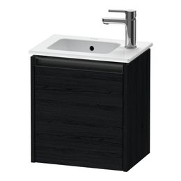 Duravit Waschtischunterschrank Ketho.2 41x29,2x44cm, 1 T&uuml;r, wd, An re, Ei sw (K25060R16160000)