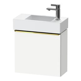 Duravit Waschtischunterschrank D-Neo 48,4x22,2x44cm, 1 T&uuml;r, An R, g pol/w ma (DE4219R34180000)