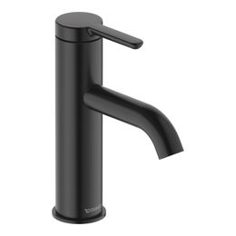 Duravit Waschtisch-Einhebelmischer S FreshStart + -Flow C.1 Ausl. 113mm, o. Zugst.Abl.Gar., sw matt (C11023002046)