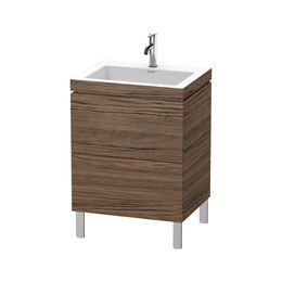 Duravit Waschtischunterschrank c-bonded L-Cube 60 x48cm, 1 HL, N dkl., 2 Ausz., steh. (LC6936O2121)