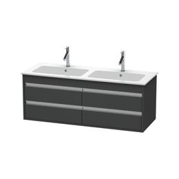 Duravit Waschtischunterschrank Ketho 127x47,5x48cm, 4 La, wandh&auml;ngend, graph ma (KT643304949)