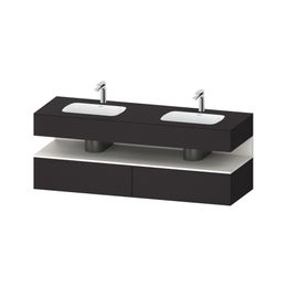 Duravit Einbauwaschtisch-M&ouml;bel-Set Qatego 160x55x60cm, Kon-WTU, B, w m/Gr matt (QA4797084800010)