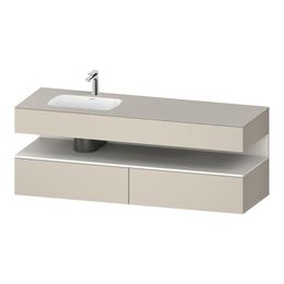 Duravit Einbauwaschtisch-M&ouml;bel-Set Qatego 160x50x60cm, Kon-WTU, B l, w m/ta matt (QA4795084830000)