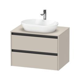 Duravit Waschtischunterschrank Ketho.2 80x55cm, T m, Pl m 1 Ausschn, wandh&auml;ngend (K24895091910000)