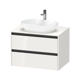 Duravit Waschtischunterschrank Ketho.2 80x55cm, w g, Pl m 1 Ausschn, wandh&auml;ngend (K24895022220000)