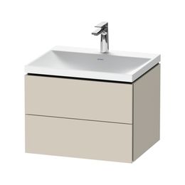 Duravit M&ouml;bel-Set L-Cube 60x48x48cm, m Hahnl., Tau matt, 2 Schub. (LC6950O83830000)