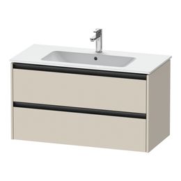 Duravit Waschtischunterschrank Ketho.2 101x48cm, Tau matt, 2 Schub., wandh&auml;ngend (K25264083830000)