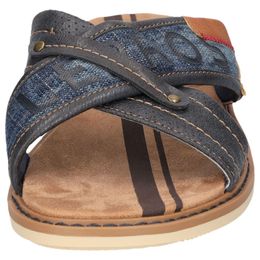 Lerros Pantolette Herren Gr&ouml;&szlig;e 45 blue denim / cognac / dunkelgrau