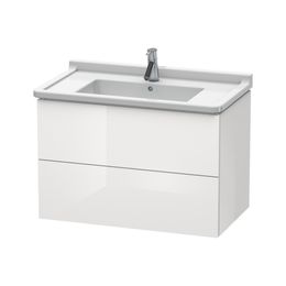 Duravit Waschtischunterschrank L-Cube 82x46,9cm, we. hgl, 2 Schub., wandh&auml;ngend (LC626502222)