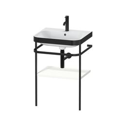 Duravit M&ouml;belwaschtisch-Kombi Happy D.2 Plus 57,5x49cm, 1 HL, we matt, m Konsole (HP4735O8484)