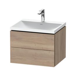 Duravit M&ouml;bel-Set L-Cube 60x48x48cm, m Hahnl., Ei marm., 2 Schub. (LC6950O55550000)