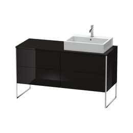 Duravit Waschtischunterschrank XSquare 140x77,8x53,8cm, 4 AZ, st, B re, sw hgl (XS4923R4040)