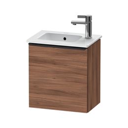 Duravit Waschtischunterschrank D-Neo 41x27,4x44cm, 1 T, An L, sw/Nuss Nat (DE4259LBD790000)
