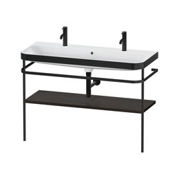 Duravit M&ouml;belwaschtisch-Kombi Happy D.2 Plus 117,5x49cm, m 1 HL, Konsole, Nussb geb. (HP4759O69690000)