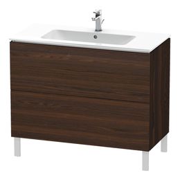 Duravit Waschtischunterschrank L-Cube 102x48,1cm, Nussb geb., 2 Ausz., stehend (LC662706969)