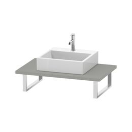 Duravit Konsole L-Cube 80-200x55cm, 1 AS, St&auml;r 3cm, betongr ma (LC106C00707)