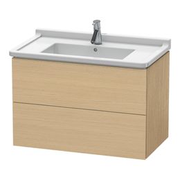 Duravit Waschtischunterschrank L-Cube 82x46,9cm, Ei Nat, 2 Schubk., wandh&auml;ngend (LC626503030)