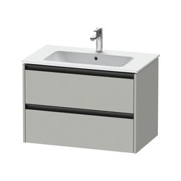 Duravit Waschtischunterschrank Ketho.2 81x48cm, betongr ma, 2 Schub., wandh&auml;ngend (K25263007070000)