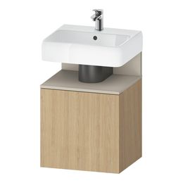 Duravit Waschtischunterschrank Qatego 49x42x64,5cm, 1 T, T r, T matt/Eiche Nat (QA4077R83300000)