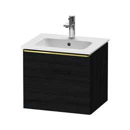 Duravit Waschtischunterschrank D-Neo 51x40,2x44cm, 1 A, wd, gol pol/Eiche sw (DE4260034160000)