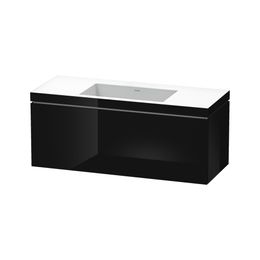 Duravit Waschtischunterschrank c-bonded L-Cube 120x48cm, o HL, sw hgl, 1 Ausz., wandh&auml;ngend (LC6919N4040)
