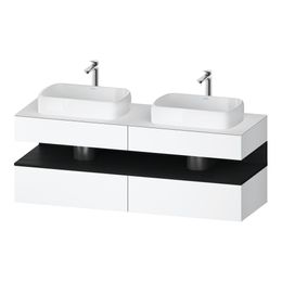 Duravit Waschtischunterschrank Qatego 160x55x60cm, E sw/we m, Pl, B bs, B (QA4779016180010)