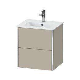 Duravit Waschtischunterschrank XSquare Compact 51x41,8x56cm, 2 La, wandh&auml;ngend, Tau s-matt (XS430606060)