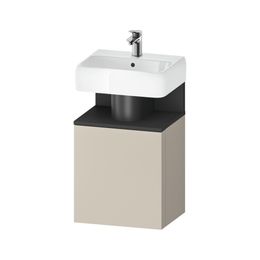 Duravit Waschtischunterschrank Qatego 44x35x64,5cm, 1 T, T r, graph m/tau matt (QA4076R49830000)