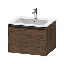 Duravit Waschtischunterschrank Ketho.2 61x48cm, Nussb dkl., 1 Ausz., wandh&auml;ngend (K25062021210000)