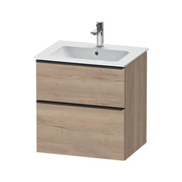Duravit Waschtischunterschrank D-Neo 61x46,2cm, sw/Ei ma, 1 Schubk., 1 Ausz. (DE43610BD550000)