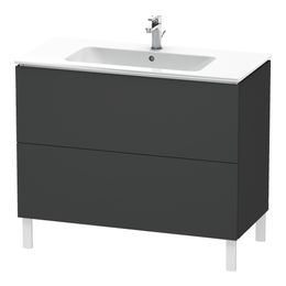 Duravit Waschtischunterschrank L-Cube 102x48,1cm, graph ma, 2 Ausz&uuml;ge, stehend (LC662704949)