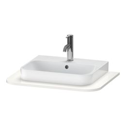 Duravit Waschtisch-Konsole Happy D.2 Plus 65x48cm, m 1 Ausschnitt, wei&szlig; hochglanz (HP031B02222)