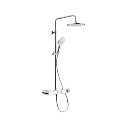 Duravit Duschsystem Shelf 1050 mit AP-Brausethermostat, wei&szlig; Hochglanz (TH4380008005)