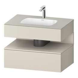 Duravit Einbauwaschtisch-M&ouml;bel-Set Qatego 80x55x60cm, T m/ta m, Kon-WTU, Nischenb (QA4785091830010)