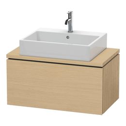 Duravit Waschtischunterschrank L-Cube 82x47,7cm, Ei Nat, f&uuml;r Konsole, 1 Auszug (LC580203030)
