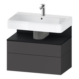 Duravit Waschtischunterschrank Qatego 79x47x59cm, E sw/gra m, 1 Kast, 1 Ausz. (QA4394016490000)
