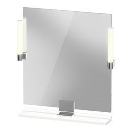 Duravit LED-Spiegel 9 W Sivida 65x65x3,6cm, w m, Leu., au, stl, Gr. chr (SV7421010180000)
