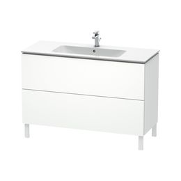 Duravit Waschtischunterschrank L-Cube 122x48,1cm, we. matt, 2 Ausz&uuml;ge, stehend (LC662808484)
