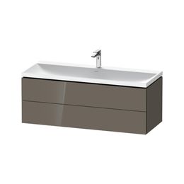 Duravit M&ouml;bel-Set L-Cube 120x48x48cm, m HL, f Gr hgl, 2 Schub. (LC6953O89890000)