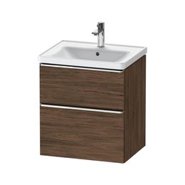 Duravit Waschtischunterschrank D-Neo 58,4x45,2x62,5cm, 1 Kast, chr/Nussb dkl. (DE4359010210000)