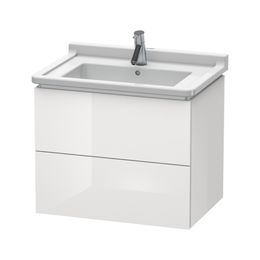 Duravit Waschtischunterschrank L-Cube 67x46,9cm, we. hgl, 2 Schub., wandh&auml;ngend (LC626408585)
