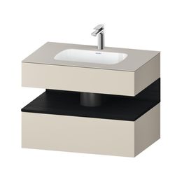 Duravit Einbauwaschtisch-M&ouml;bel-Set Qatego 80x55x60cm, E sw/tau m, Kon-WTU, B (QA4785016830010)