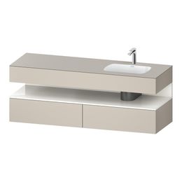 Duravit Einbauwaschtisch-M&ouml;bel-Set Qatego 160x50x60cm, Kon-WTU, B, B r, w g/tau ma (QA4796022910010)