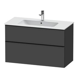 Duravit Waschtischunterschrank D-Neo 101x46,2cm, sw/Grap m, 1 Kast, 1 Ausz. (DE43630BD490000)