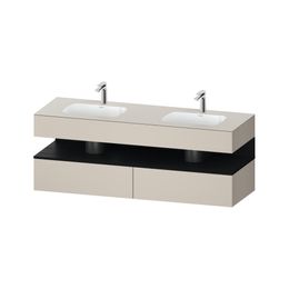 Duravit Einbauwaschtisch-M&ouml;bel-Set Qatego 160x55x60cm, Kon-WTU, Ei schw/taupe ma (QA4797016910000)