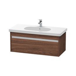 Duravit Waschtischunterschrank Ketho 100x45,5cm, Nussb dkl., 1 Ausz., wandh&auml;ngend (KT666802121)